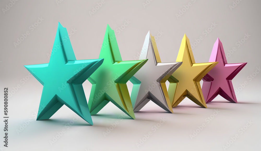 Five stars. Maximum rating. Five star rating. Great review. White ...