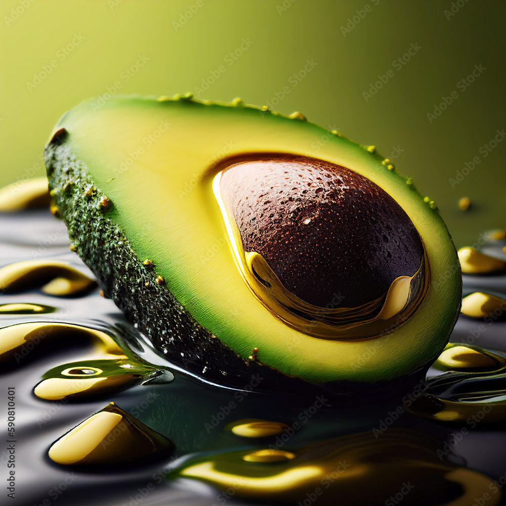 Fruit Avocado Generated By Ai Artificial Intelligence Stock