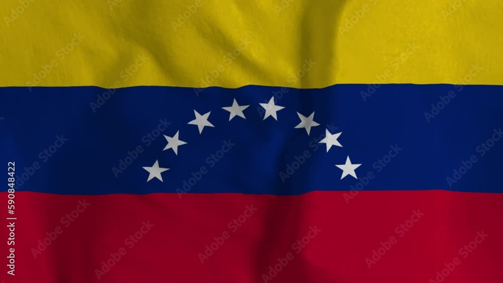 Vidéo Stock Venezuela Flag. Seamless loop animation of the Venezuela ...
