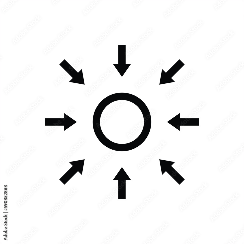 Resize vector icon. Scale flat sign design. Expand tool symbol ...