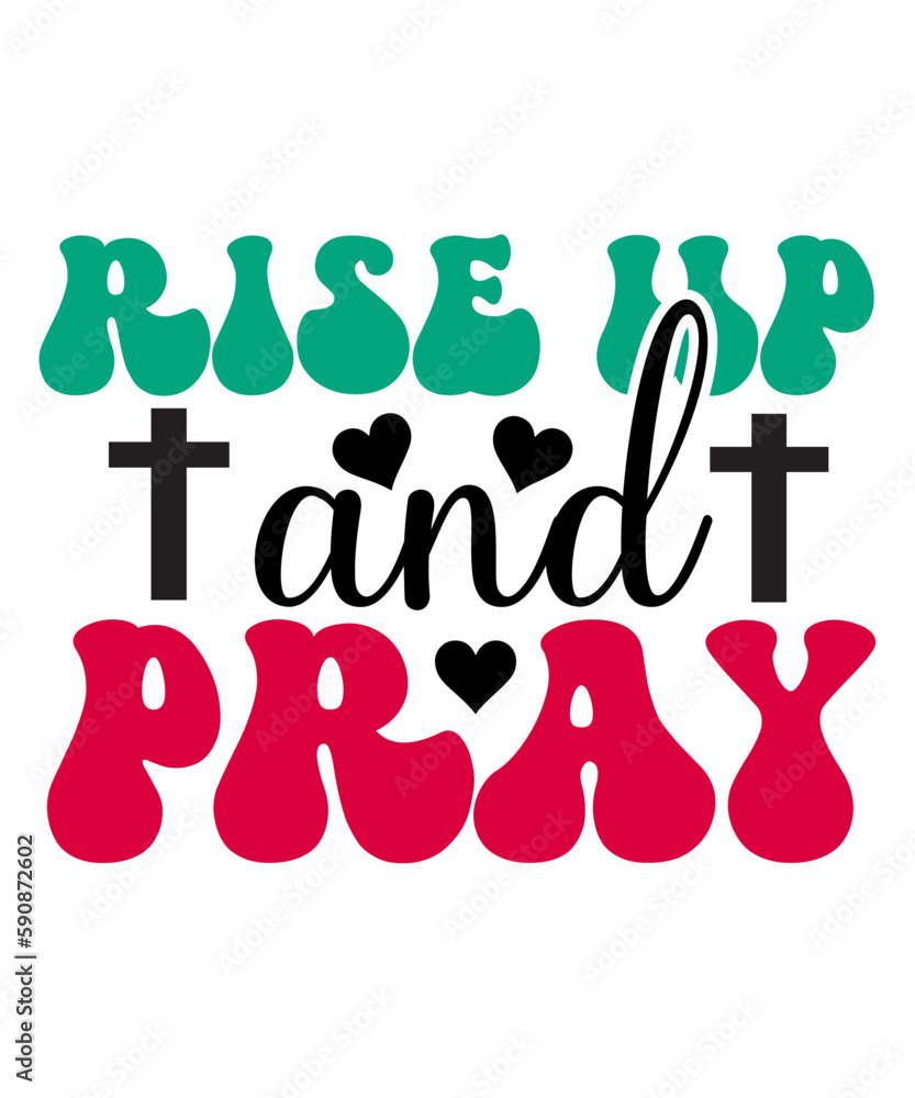 Christian Svg, Retro Christian Svg Eps Png Bundle, Faith Svg, Bible Svg ...