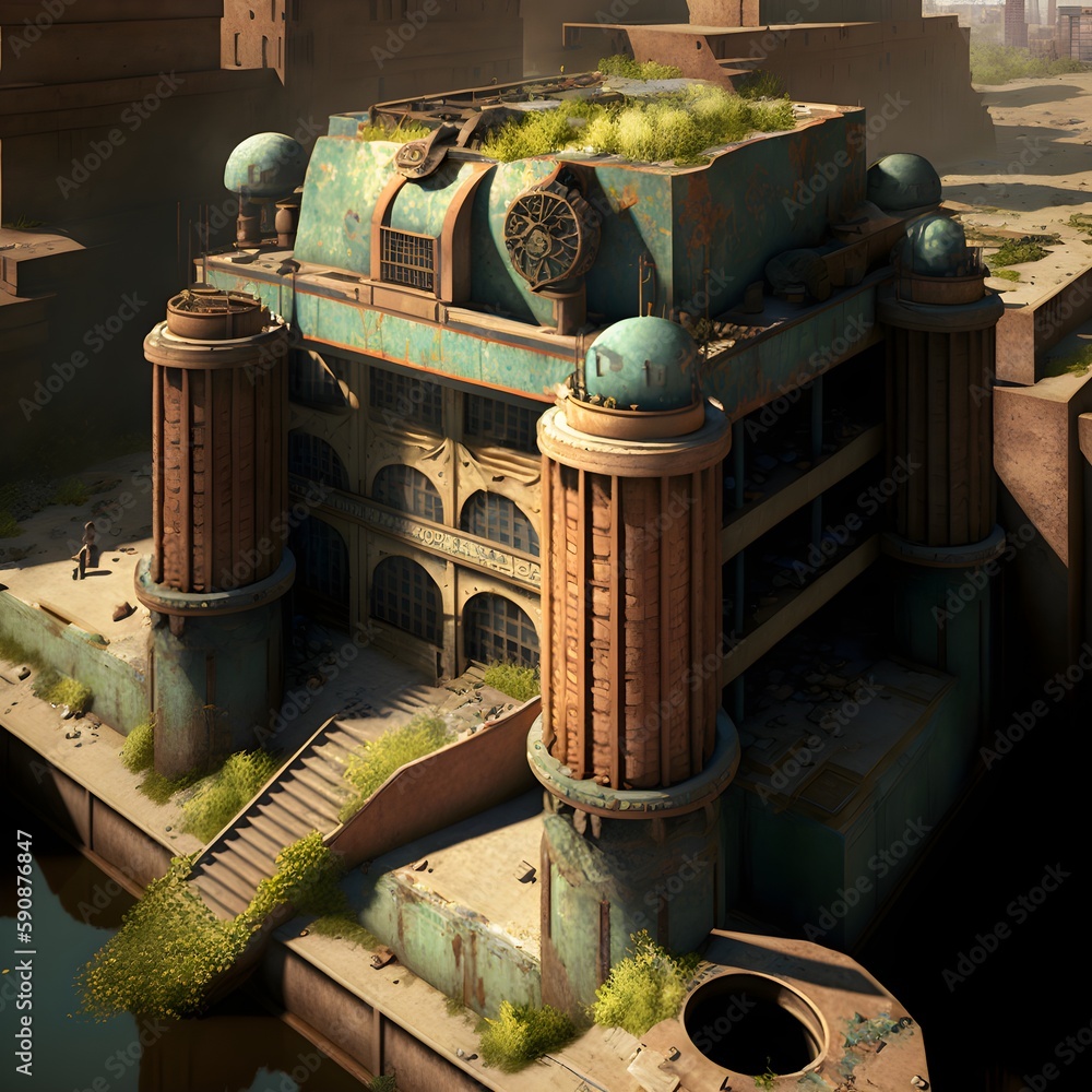 photorealistic realistic high definition giant sprawling city ancient ...