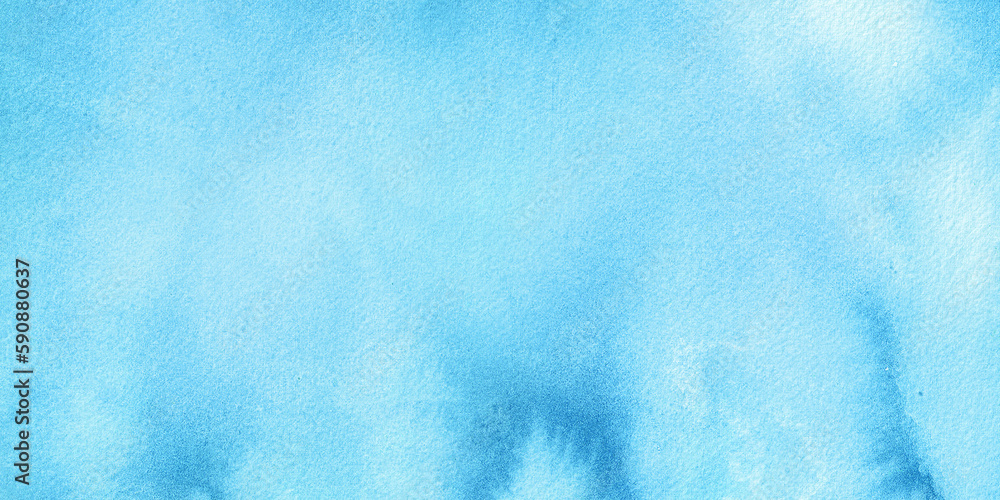 abstract blue watercolor hand painted paper textured Stock Photo ...