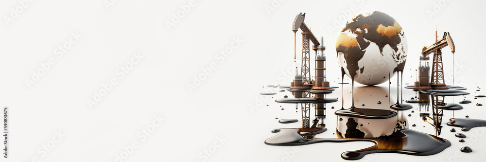 Ecological catastrophy. The concept of environmental pollution, oil ...