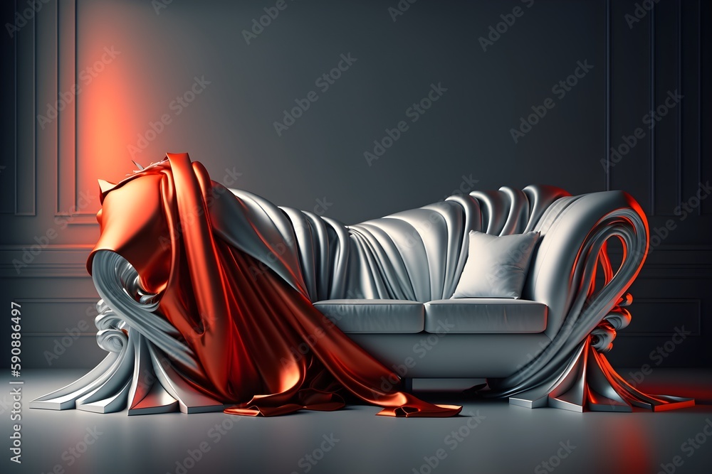 sofa modern interior designred fabrics with metal legwhite egyptian ...