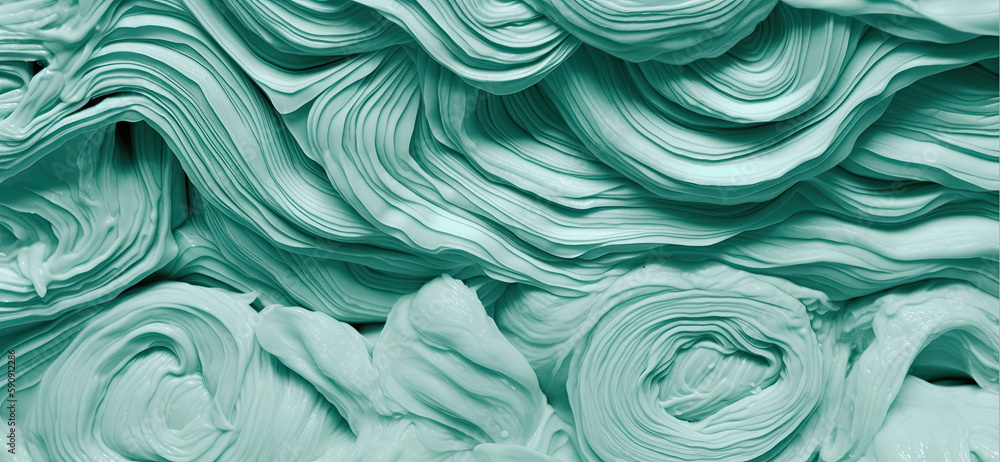 teal green monochromatic textured background - generative ai art Stock ...