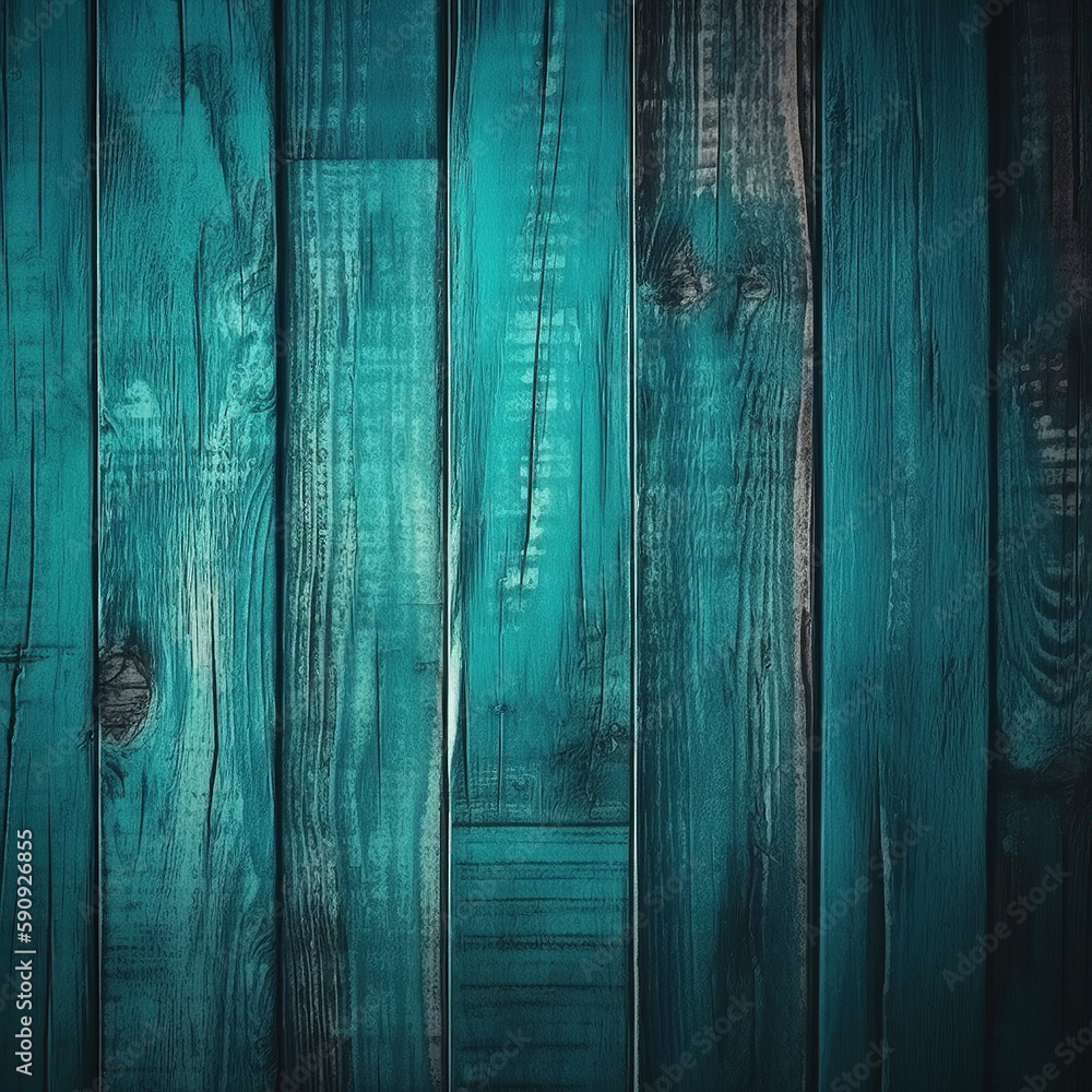 Turquoise wooden planks background. Wooden texture. Turquoise wood ...