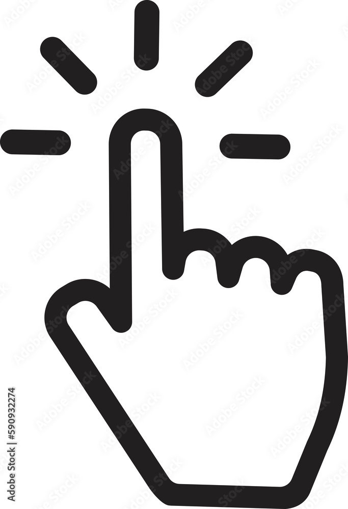 Computer mouse click cursor. Mouse click cursor. Hand Cursor. Stock ...