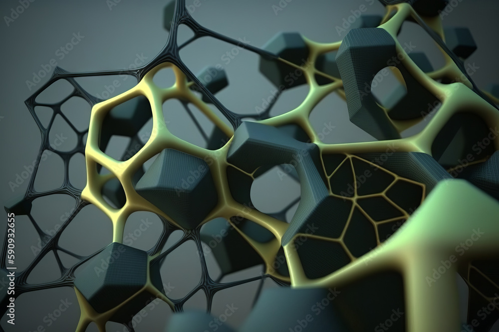 Red neuronal con textura metálica, nodos y conexiones, textura de ...