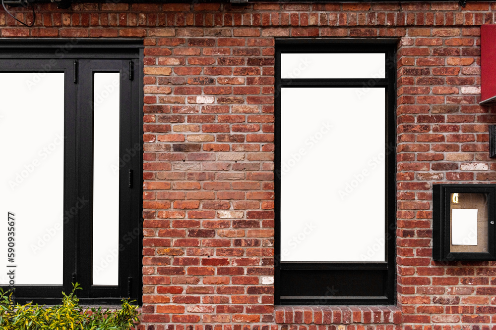 Brick Storefront Signage Mockup V1 Stock Photo | Adobe Stock
