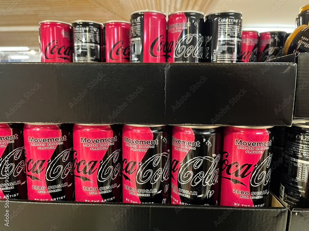 GERMANY - APR 08, 2023: Multiple cans of Movement Limited Edition ...