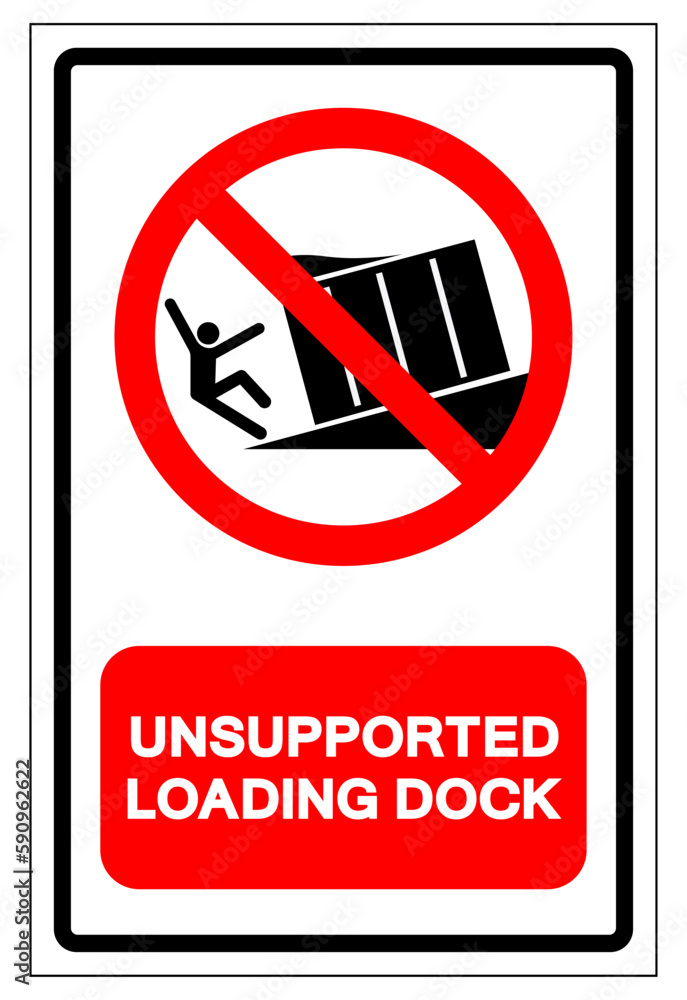Unsupported Loading Dock Symbol Sign, Vector Illustration, Isolate On ...