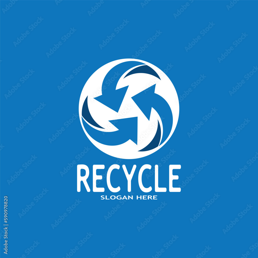 Recycle Icon - Recycling Symbol Reuse Vector Graphics Logo Stock Vector ...
