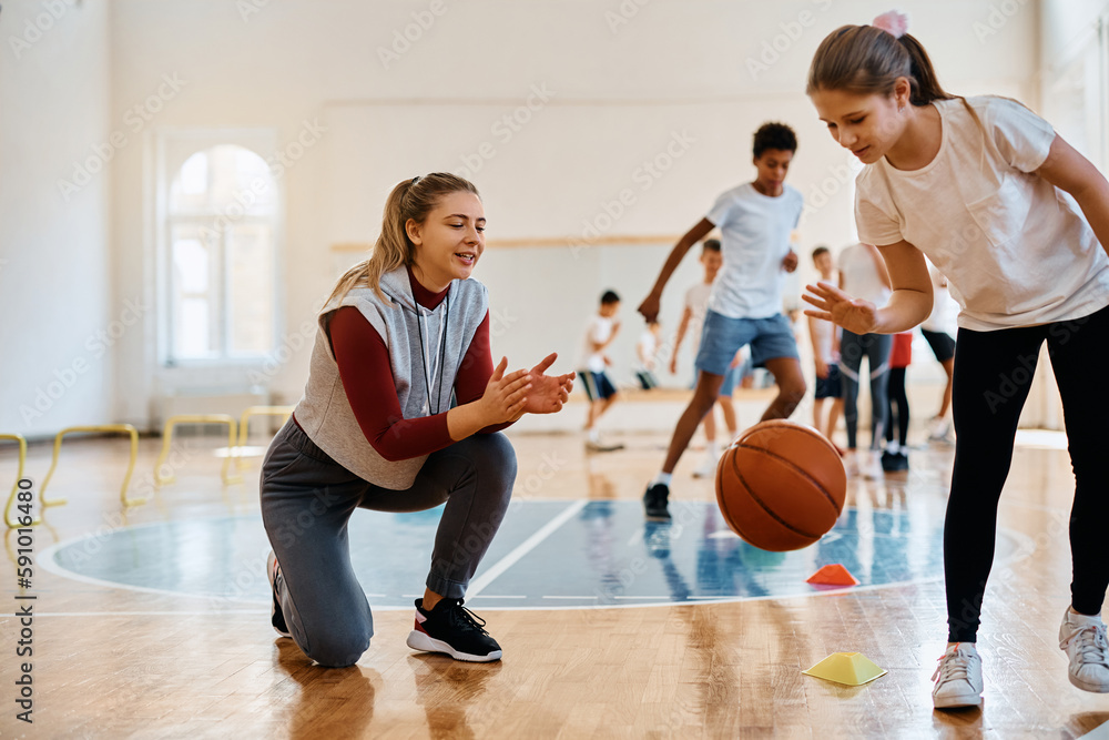 Physical Education Class Basketball