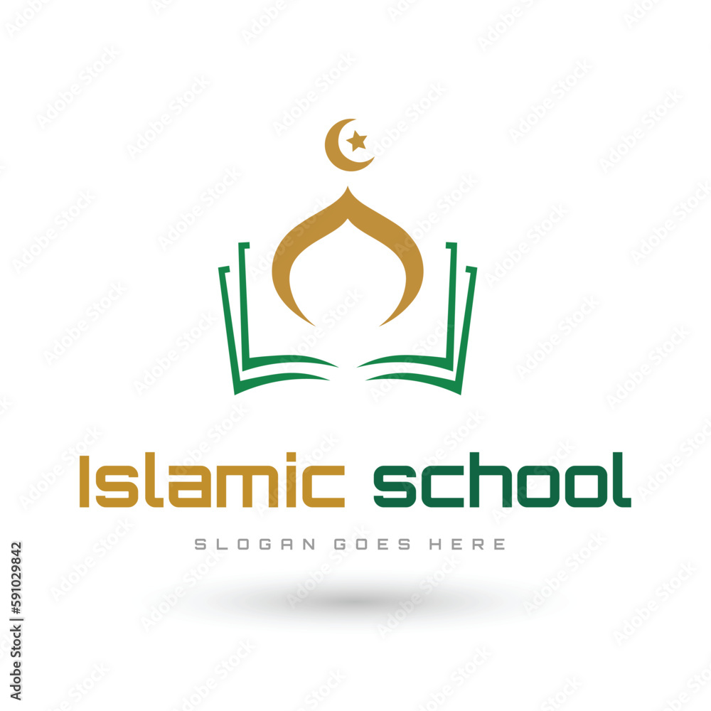 Islamic School Logo for Islam Education Vector Image Stock Vector ...