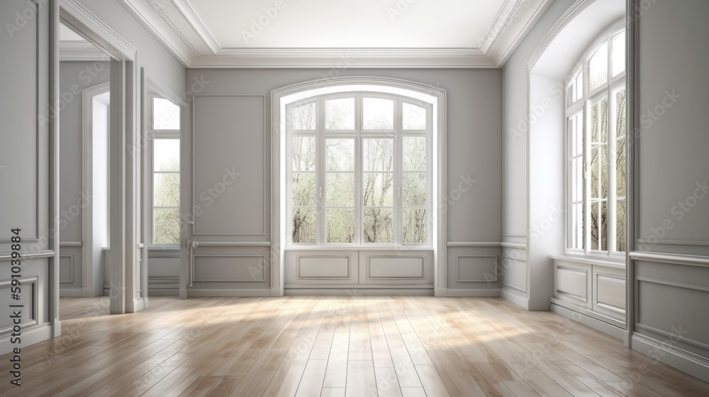 Stylish Interior Design Background. Classical Room. Generative AI ...