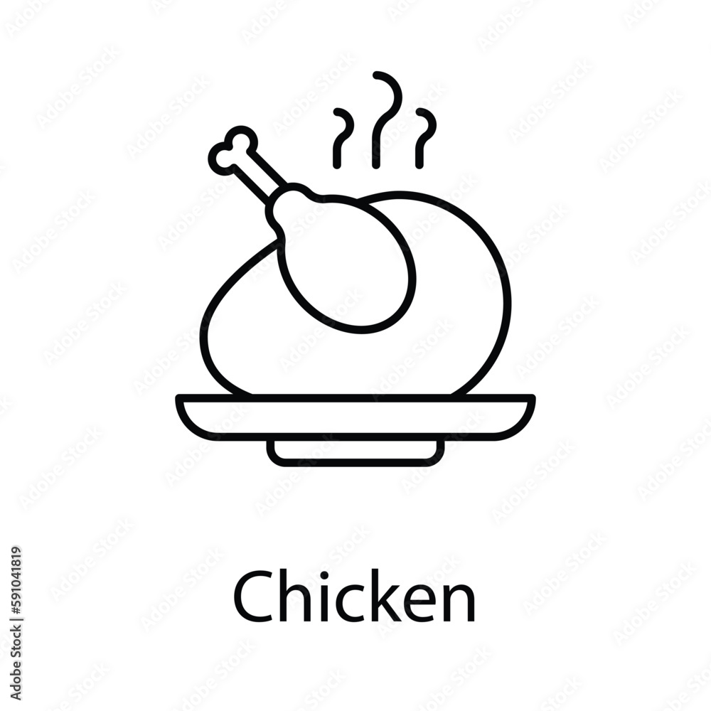 Chicken icon. Suitable for Web Page, Mobile App, UI, UX and GUI design ...