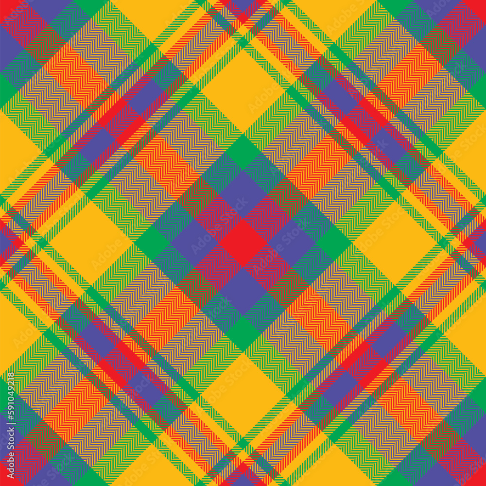 Plaid pattern vector. Check fabric texture. Seamless textile design for ...