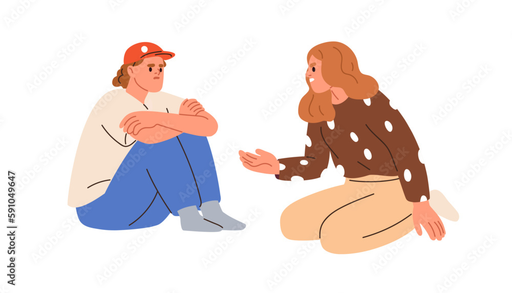 Misunderstanding, conflict, disagreement in couple, partners ...