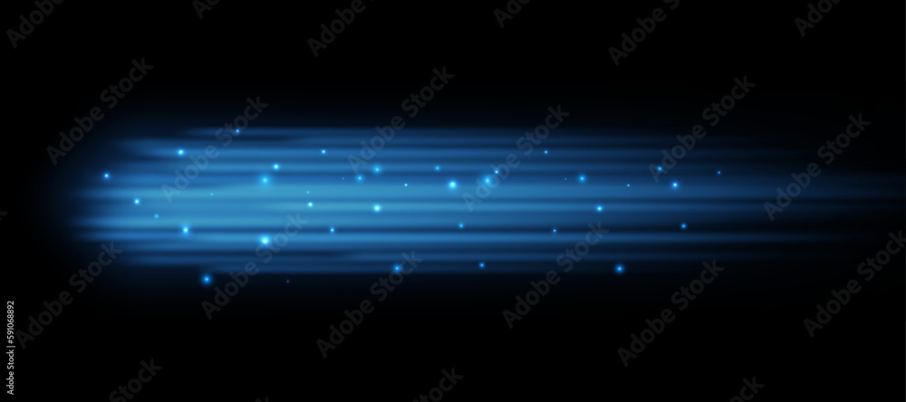 Gust of wind with shimmering effect, isolated air flow movement with ...