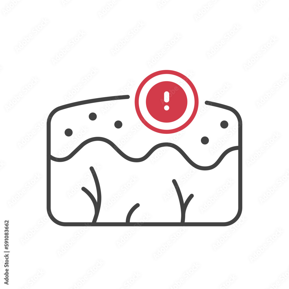 Outline style health care ui icons collection. Human organ disease ...