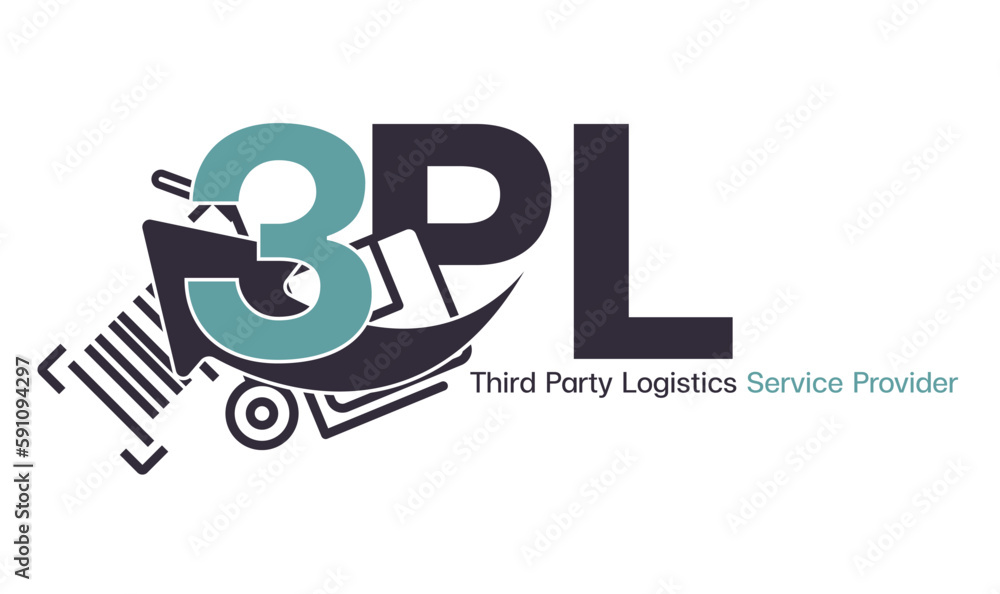 3pl Logo Elements and Infographic Elements stock illustration ...
