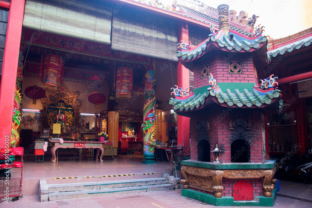 Guan Di Temple also known as Kuan Ti Temple in Chinatown. Kuala Lumpur ...
