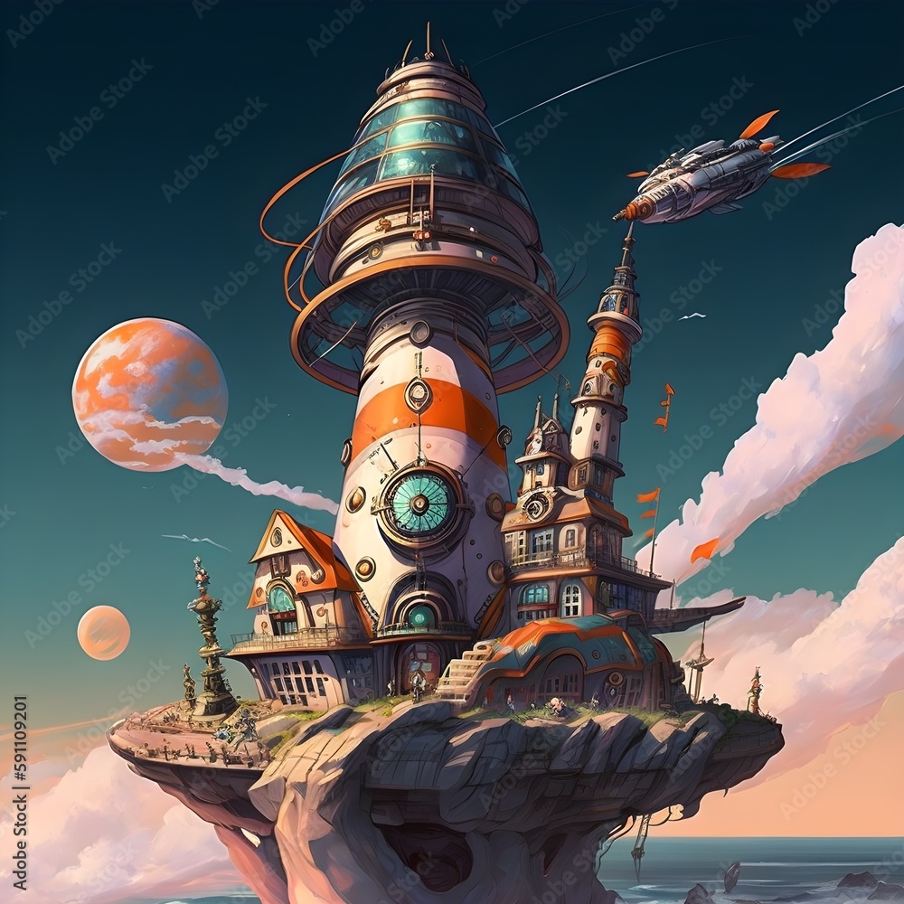 architecture a lighthouse the lighthouse has legs the lighthouse orbits ...