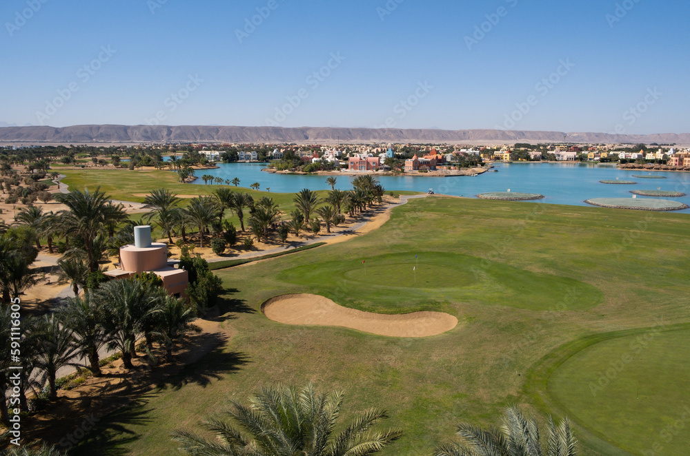 Beautiful landscape shots of El Gouna from the top of El Gouna Tower ...
