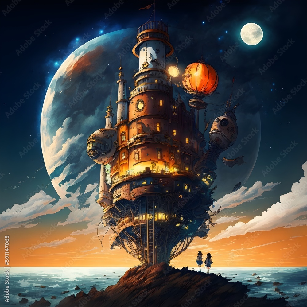 architecture a lighthouse the lighthouse has legs the lighthouse orbits ...