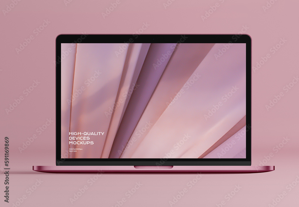 Laptop Computer Desktop Monitor Screen Device Mockup Template Stock ...