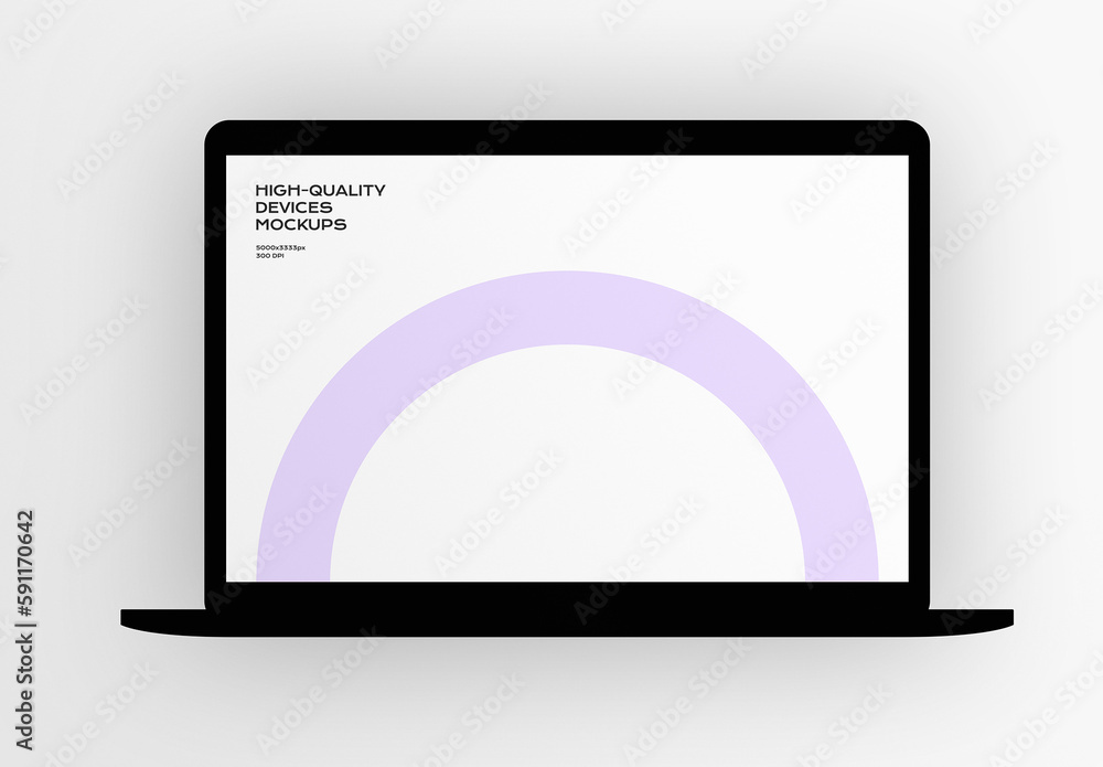 Laptop Computer Desktop Monitor Screen Device Mockup Template Stock ...