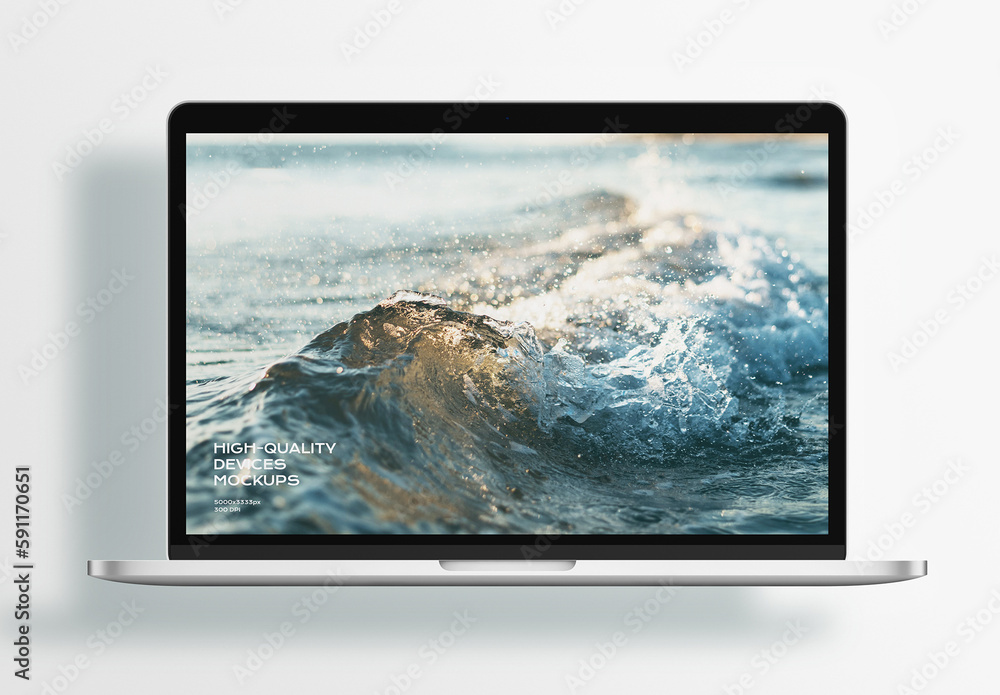 Laptop Computer Desktop Monitor Screen Device Mockup Template Stock ...