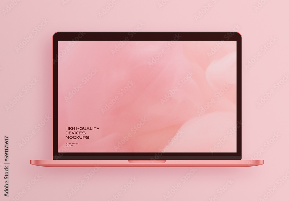 Laptop Computer Desktop Monitor Screen Device Mockup Template Stock ...