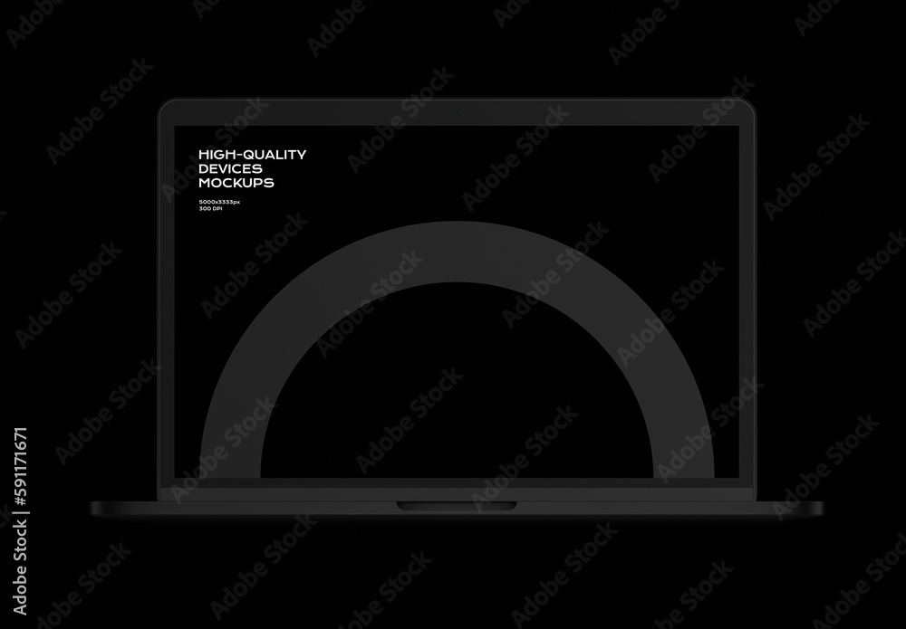 Laptop Computer Desktop Monitor Screen Device Mockup Template Stock ...