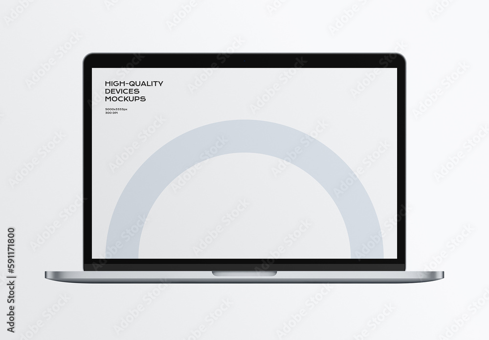 Laptop Computer Desktop Monitor Screen Device Mockup Template Stock ...
