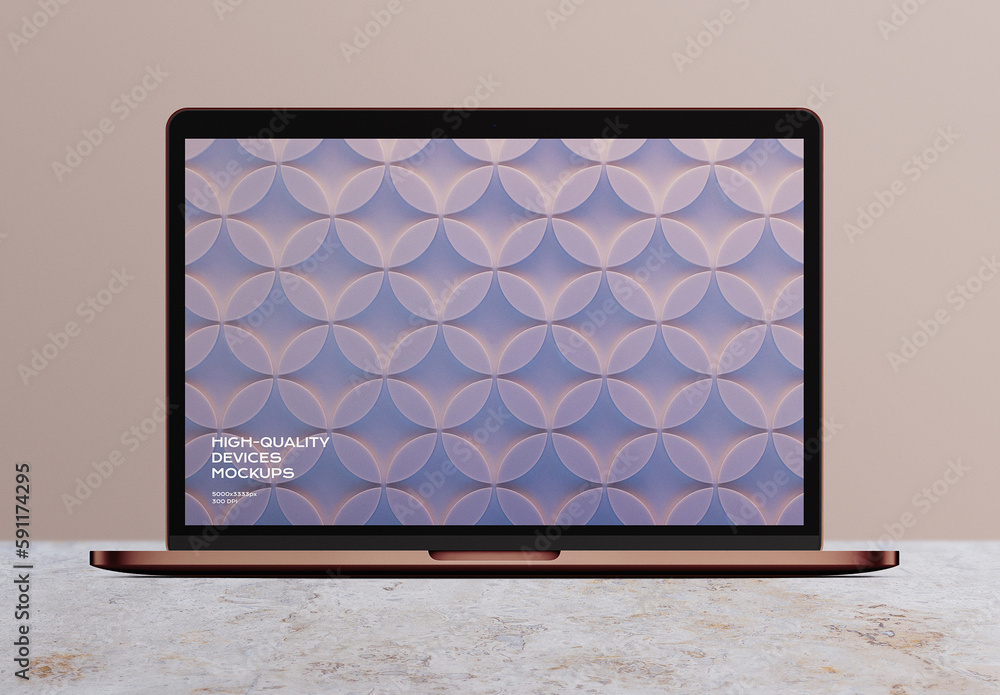 Laptop Computer Desktop Monitor Screen Device Mockup Template Stock ...