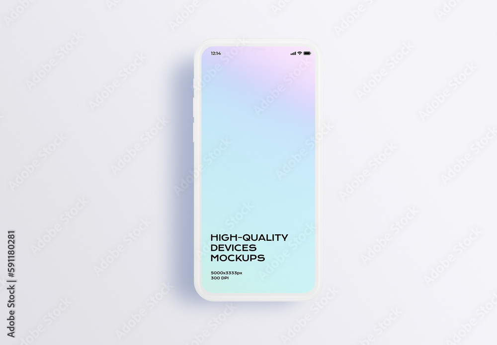 Phone Mobile Smartphone Display Screen Device Mockup Template Stock ...