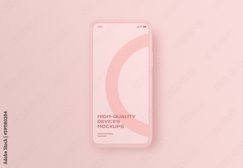 Phone Mobile Smartphone Display Screen Device Mockup Template Stock ...