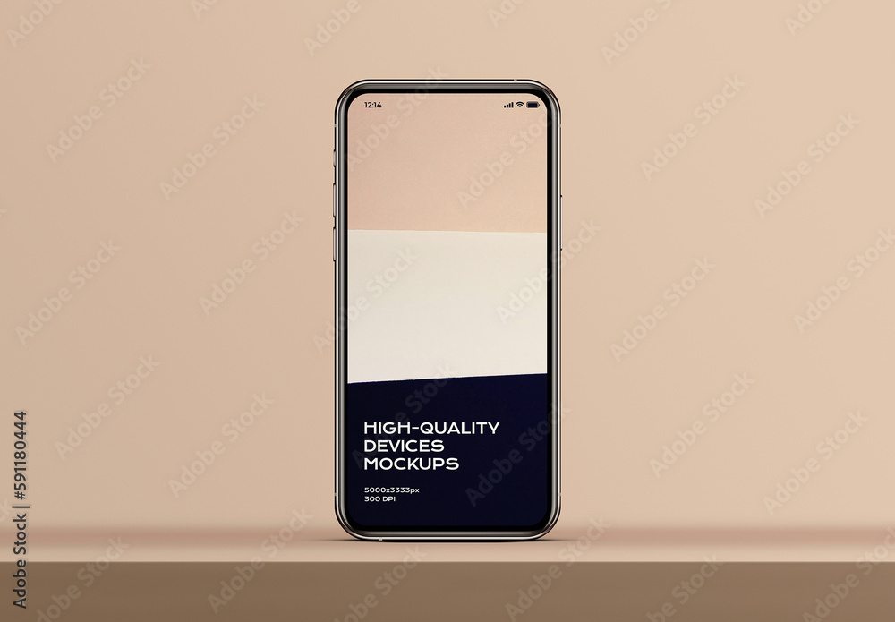 Phone Mobile Smartphone Display Screen Device Mockup Template Stock ...