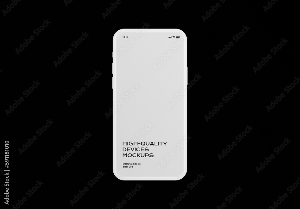 Phone Mobile Smartphone Display Screen Device Mockup Template Stock ...