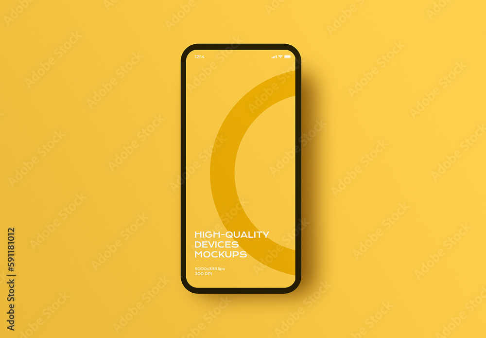 Phone Mobile Smartphone Display Screen Device Mockup Template Stock ...