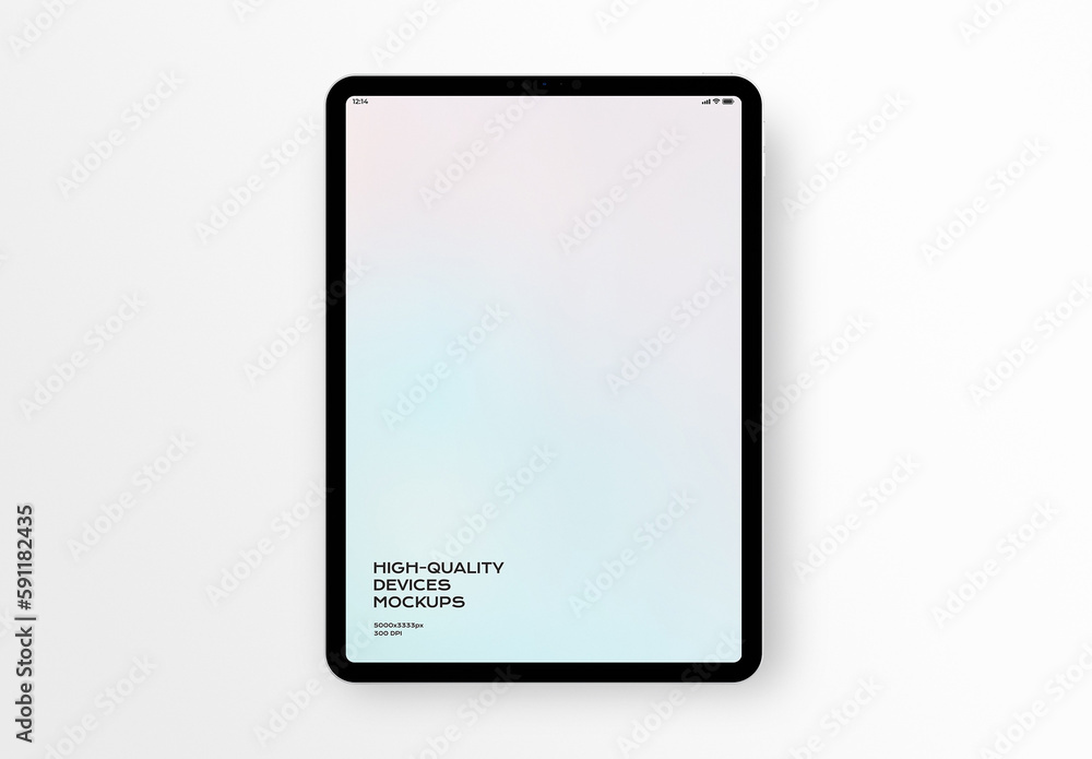 Tablet Mobile Display Computer Screen Device Mockup Template Stock ...