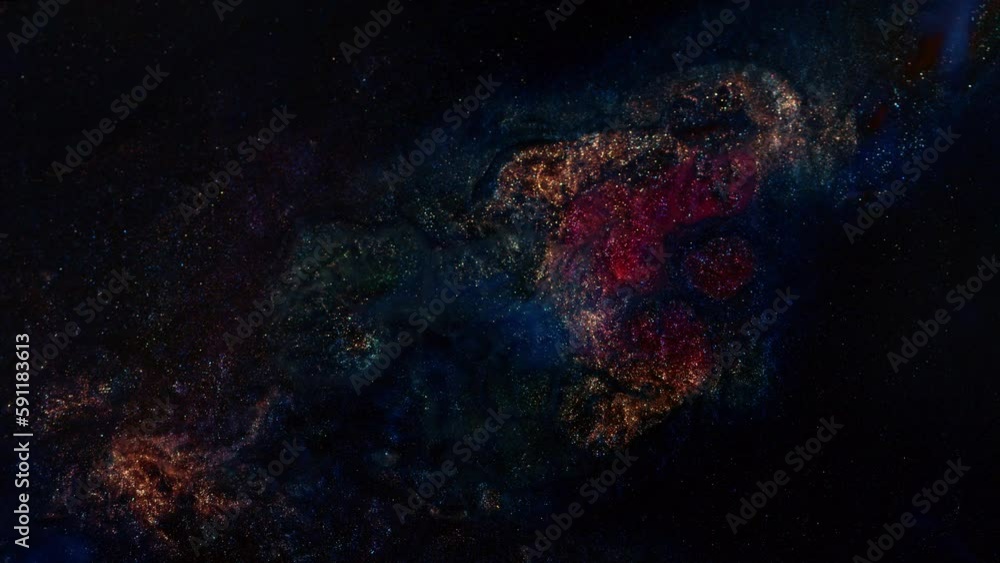 Abstract background with effect dramatic dark flow in outer space ...