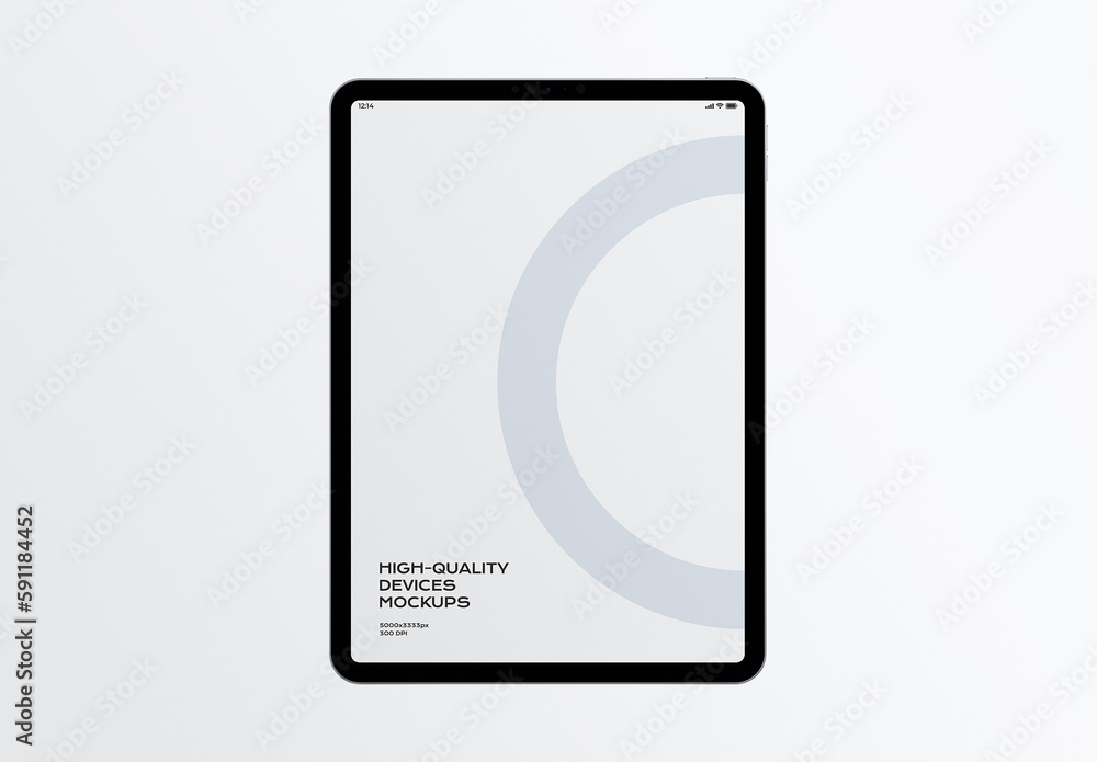 Tablet Mobile Display Computer Screen Device Mockup Template Stock ...