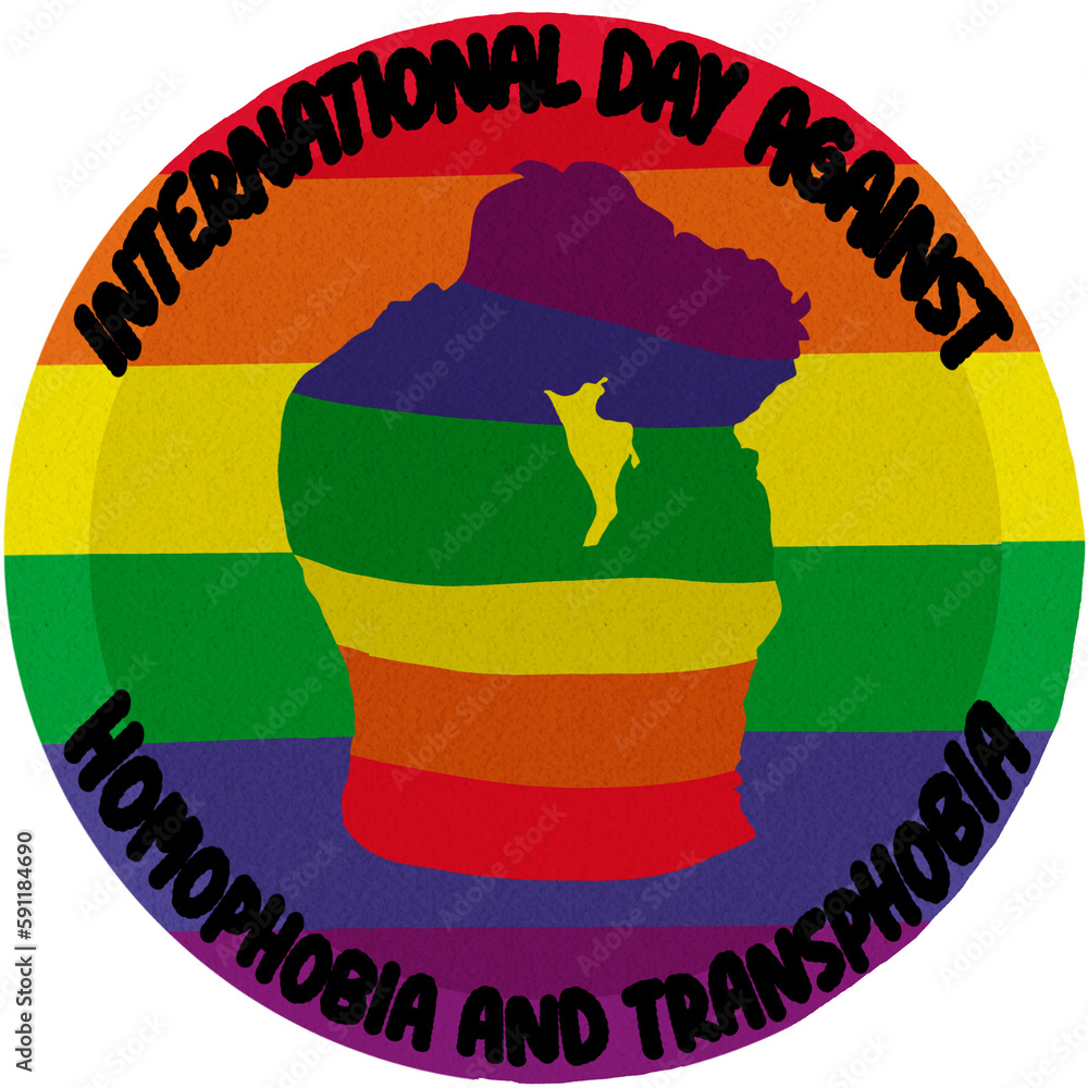 image International day against homophobia and Transphobia rainbow A ...