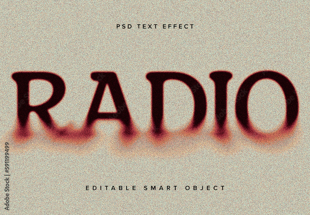 Dissolving Text Effect Mockup Stock Template | Adobe Stock