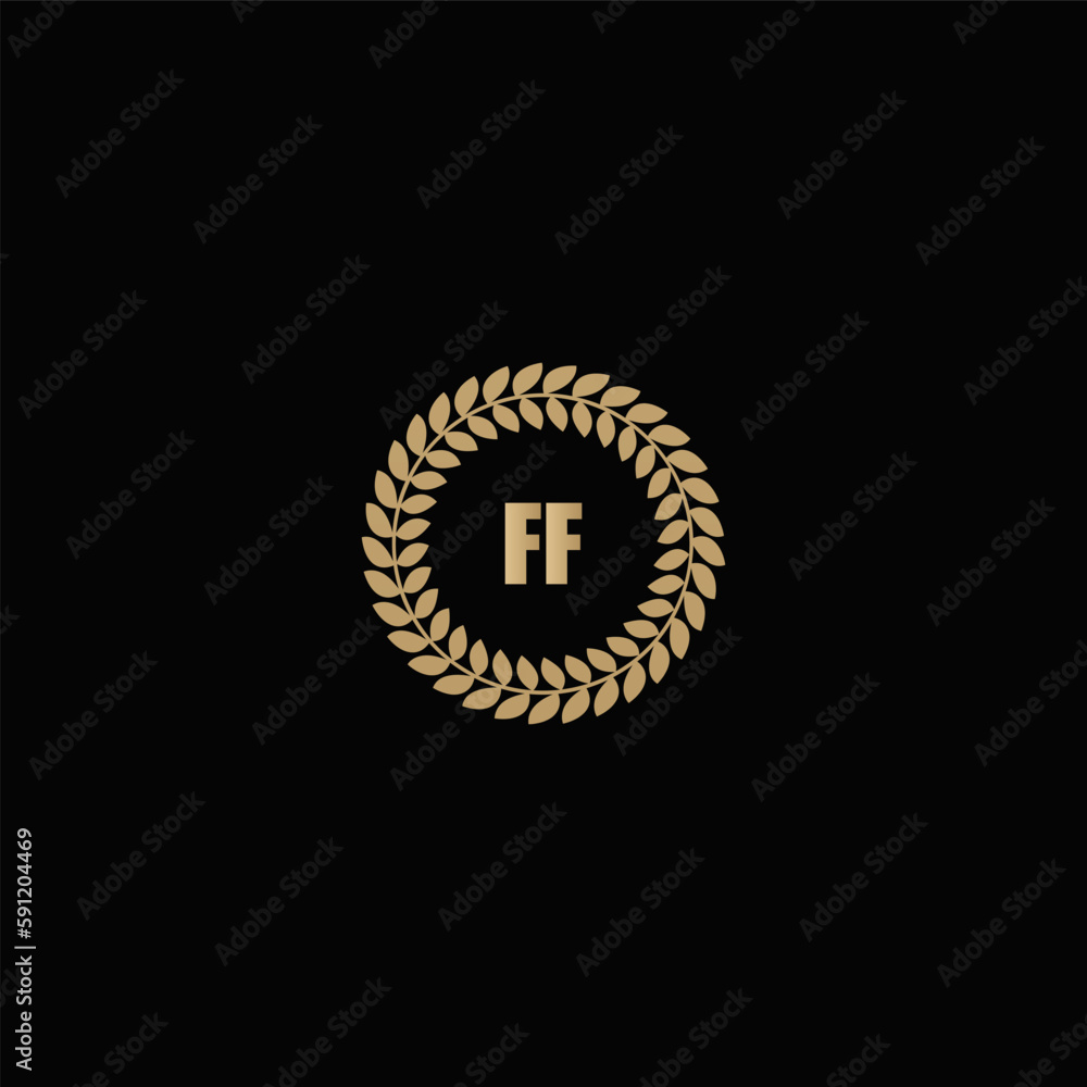 FF Luxury Letter Initial with Crown logo Vector, Great Luxury Logo ...