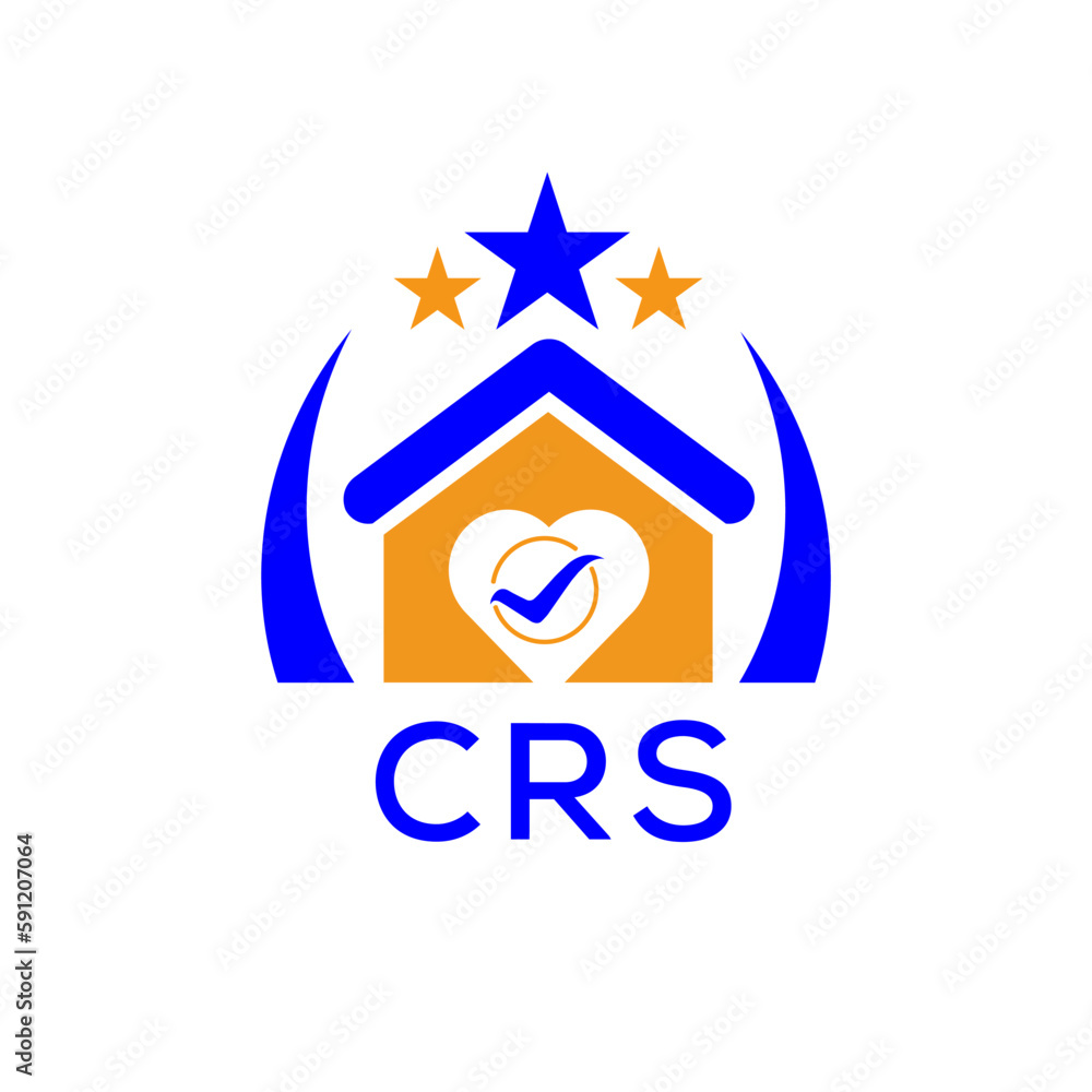 CRS House logo. KJG Letter logo and icon. Blue vector image on white ...