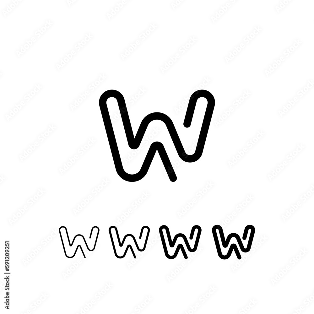 Digital technology font rounded alphabet, including set from five of ...